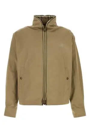 Burberry Khaki Cotton Jacket - Green