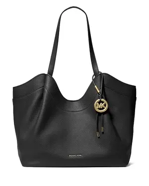 Michael Kors Nolita Large East/west Leather Tote - Black