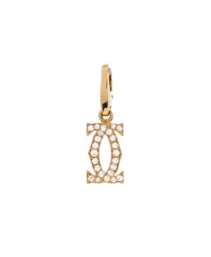 CARTIER Double C Charm Pendant 18k And Diamonds - Gold