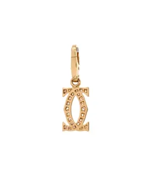 CARTIER Double C Charm Pendant 18k And Diamonds