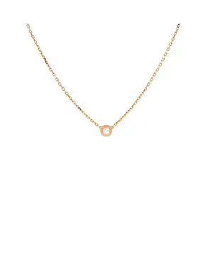CARTIER Xs D'amour Pendant Necklace 18k Rose Gold With Diamond - Pink