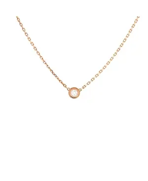 CARTIER Xs D'amour Pendant Necklace 18k Rose Gold With Diamond - Pink
