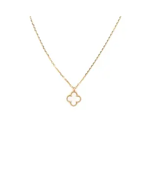 VAN CLEEF & ARPELS Sweet Alhambra Pendant Necklace 18k And Mother Of Pearl - Gold
