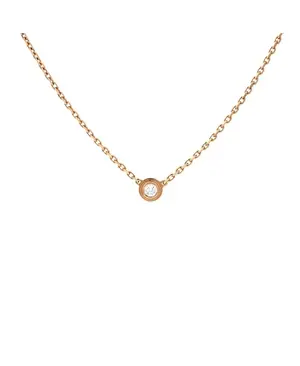 CARTIER Xs D'amour Pendant Necklace 18k Rose Gold With Diamond - Pink
