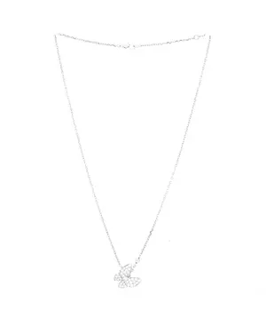 VAN CLEEF & ARPELS Two Butterfly Pendant Necklace 18k Gold And Diamonds