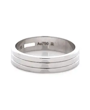 CARTIER 4.8mm Vendome Louis Wedding Band Ring 18k Gold