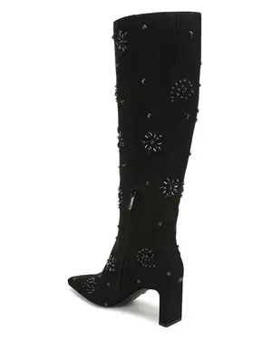 Sam Edelman Sylvia Bloom Beaded Knee High Boots