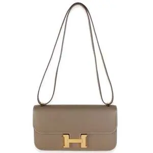 HERMÈS Etoupe Epsom Constance 1-Elan GHW