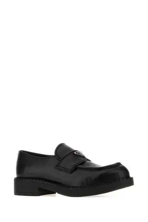 Prada Leather Chocolate Loafers