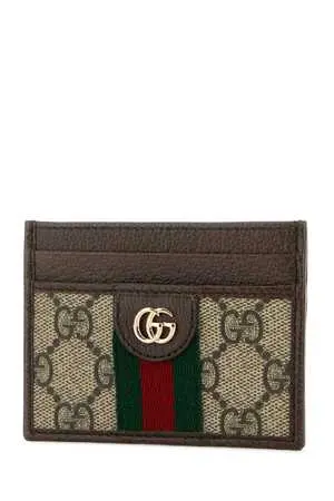 Gucci Gg Supreme Fabric Ophidia Card Holder - Multicolor