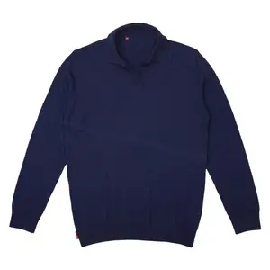 PATER ET FILIUS Milano Long Sleeve Polo Shirt The Montague Collection - Blue