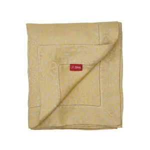PATER ET FILIUS Sundrench Giant Beach Throw The Rivage Linen Collection - Yellow
