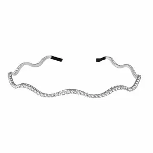2KSTYLE Snake Wavy Crystal-embellished -tone Headband