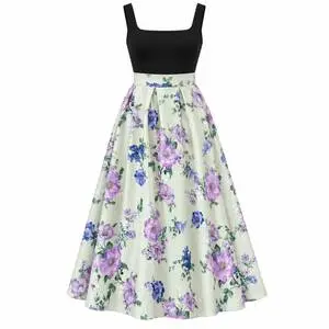 GIRL IN MIND Kristen Midi Skater Skirt - Green