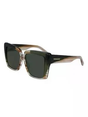 FERRAGAMO Striped Cat-eye Sunglasses
