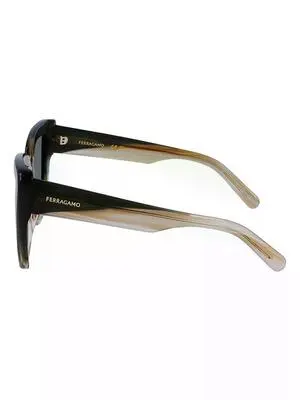 FERRAGAMO Striped Cat-eye Sunglasses