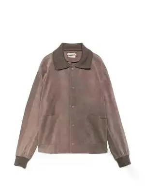 JW Anderson Suede Ribbed-trim Jacket