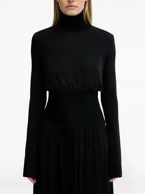 Sportmax Long-sleeve Midi Dress