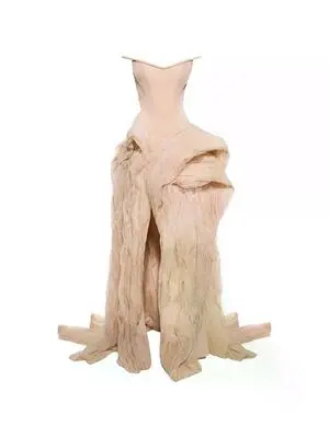 GEMY MAALOUF Corset-style Ruffled Dress