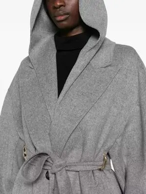 Sportmax Hooded Belted Coat
