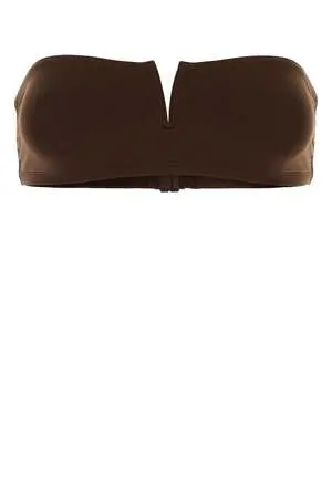 ERES Eres Women Brown Stretch Nylon Arcade Bikini Top Brown