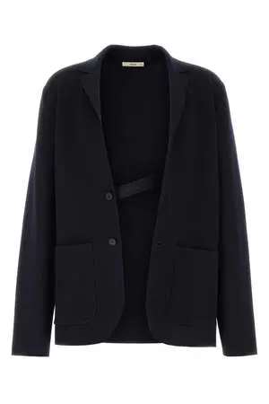 Fendi Midnight Stretch Wool Blend Blazer - Blue