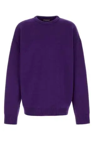 Balenciaga Wool Blend Oversize Sweater - Purple