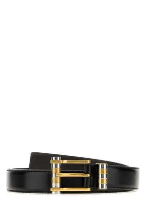 VERSACE Versace Men Black Leather Belt