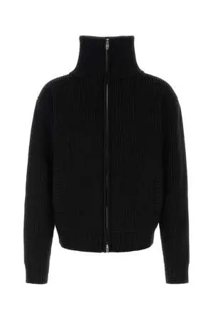 Balenciaga Cotton Blend Cardigan - Black
