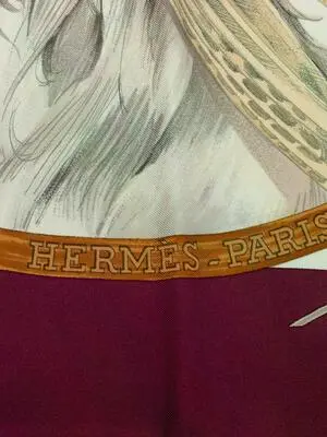 Hermès 1980-2010 Chiens Au Rapport Carre Silk Scarf 90 Scarves - Multicolour
