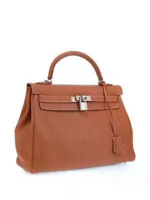 Hermès 2010 32 Kelly Leather Tote Bag - Brown