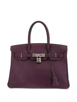 Hermès 2011 30 Birkin Tote Bag - Purple
