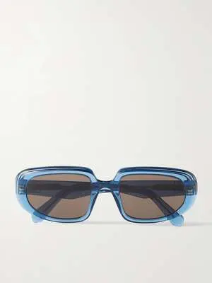 Loewe Anagram Round-frame Acetate Sunglasses - Blue
