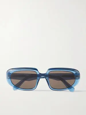 Loewe Anagram Round-frame Acetate Sunglasses - Blue