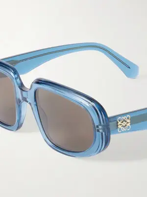 Loewe Anagram Round-frame Acetate Sunglasses