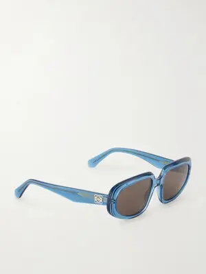 Loewe Anagram Round-frame Acetate Sunglasses