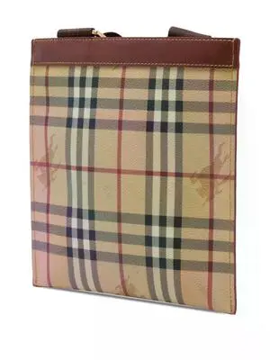 Burberry 2000-2017 Haymarket Check Coated Canvas Crossbody Bag