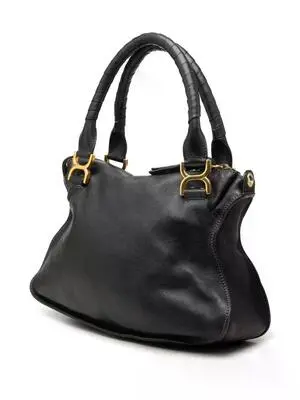 Chloé 2012 Medium Leather Marcie Satchel - Black
