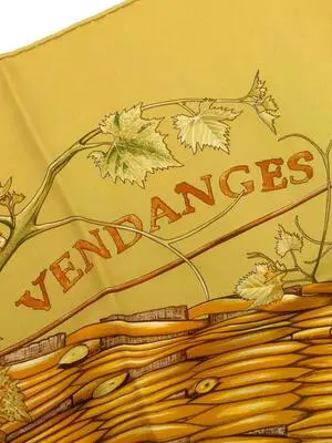 Hermès 1980-2000 Vendanges Silk Scarf 90 Scarves