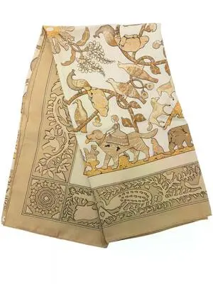 Hermès 20th Century Early America Silk Scarf 90 Scarves - Neutrals