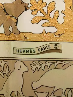 Hermès 20th Century Early America Silk Scarf 90 Scarves - Neutrals
