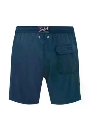 MC2 SAINT BARTH Patmos The Riviera Embroidered Swim Shorts - Blue
