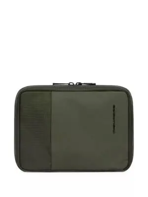 PIQUADRO Panelled Zip-around Wash Bag - Green