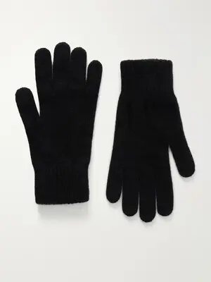 Johnstons Of Elgin Patrick Cashmere Gloves - Black