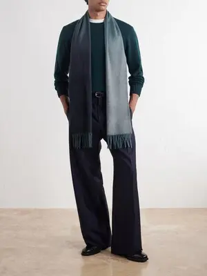Johnstons Of Elgin Umbra Fringed Cashmere Scarf