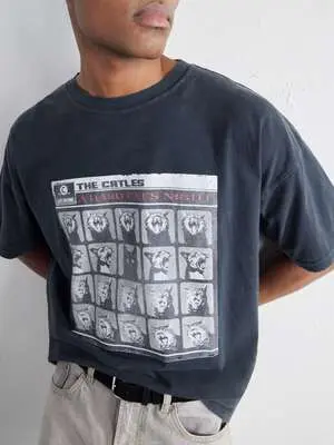 REMI RELIEF A Hard Cat's Night Printed Cotton-jersey T-shirt