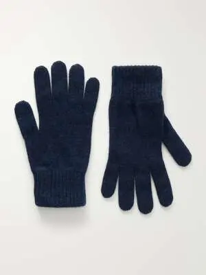 Johnstons Of Elgin Johnstons Of Elgin - Patrick Cashmere Gloves - Men - Blue Navy
