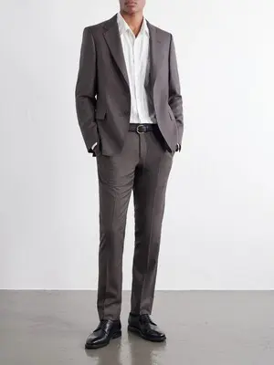 Mr P. Striped Cotton And Silk-blend Shirt