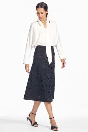 Sachin & Babi Ryder Satin Crepe Top - Ivory