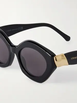 Loewe Coil Round-frame Acetate Sunglasses